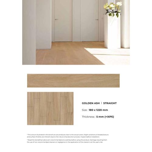 Jual Lantai SPC 5mm Premium ROSHAN SPC Flooring | SPC Lantai Flooring 5 mm - Golden Ash, m2 ...
