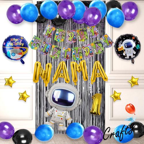 Promo [PAKET] Dekorasi Balon BANNER OUTERSPACE CURTAIN Tema Luar ...