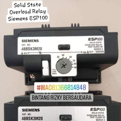 Jual Siemens Esp100 Solid State Overload Relay Trip Class 20 Series C ...