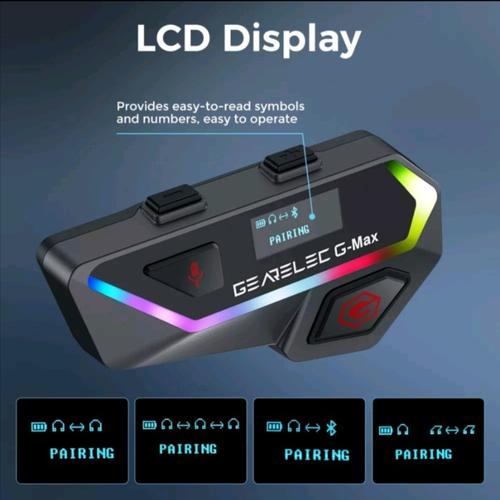 Jual GEARELEC GMAX INTERCOM BLUETOOTH 2KM waterproof Original - SHARK ...