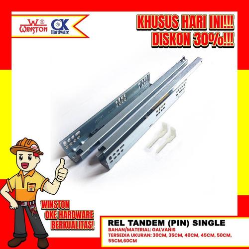 Jual Rel Laci Tandem Winston 50 CM Single Extention Push To Open TR ...