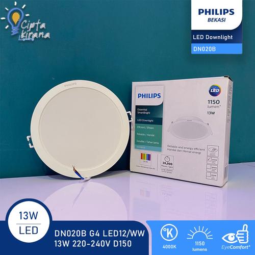 Jual Lampu Philips Downlight DN020B G4 LED12 13W 220-240V D150 - Putih - Kota Bekasi - Cipta ...