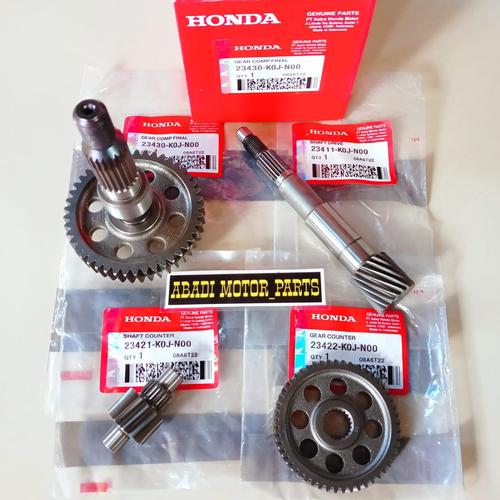 Jual GIGI RASIO SET KOJ HONDA BEAT DELUXE/GENIO/SCOOPY 2021-2024/ORI ...