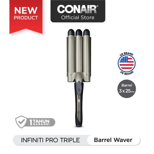 Promo Conair Catokan Gelombang Infinitipro Triple Barrel Waver Cicil 0% ...