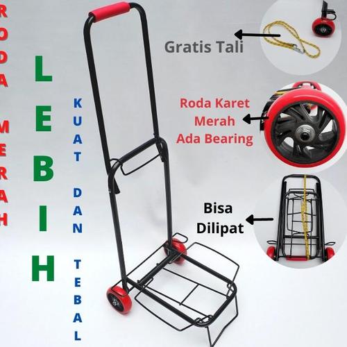 Jual Rak Troli Rak Dorong Troli Barang Free Tali Bisa Dilipat Beban 40 ...