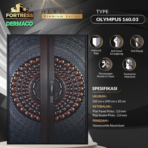 Promo FORTRESS OLYMPUS 160.03 / PINTU UTAMA FORTRESS 160CM x 240CM ...