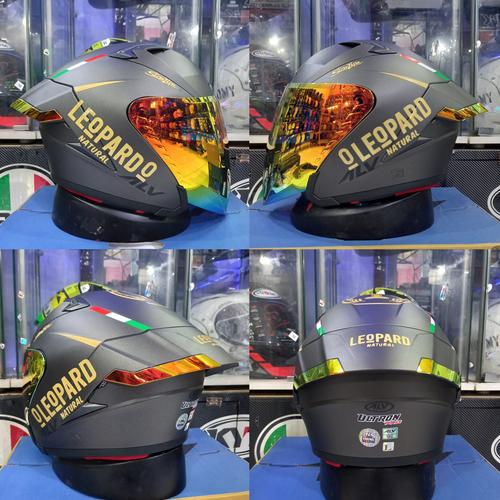 Jual HELM HALF FACE ALV ULTRON PRO WHITE LEOPARD PAKET GANTENG - G.D ...