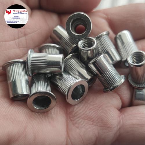 Jual Nut Rivet ss304 m6 / Mur Rivet / sus304 / Nut Insert / stainless ...