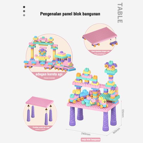 Jual Mainan Balok Edukasi Anak Balok DIY Mobil Mainan Brick Balok Susun ...