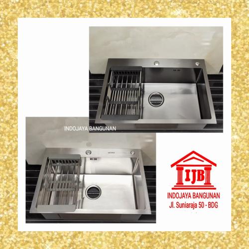 Jual Sink Stainless 60 Hitam Black Satin Emas 6545 6845 65 x 45 68 x 45 ...