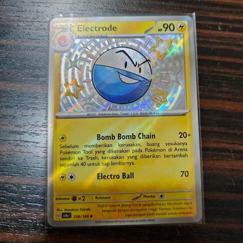 Jual pokemon tcg sv4a harta berkilau 239/190 shiny electrode indonesia ...
