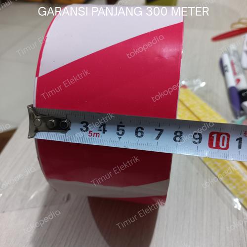 Jual POLICE SAFETY LINE GARIS POLISI TAPE MERAH PUTIH 3 in x 300 mtr ...