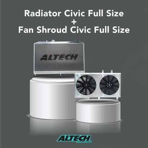 Jual Altech Radiator Civic Full size + Fan Shroud Civic Full size ...