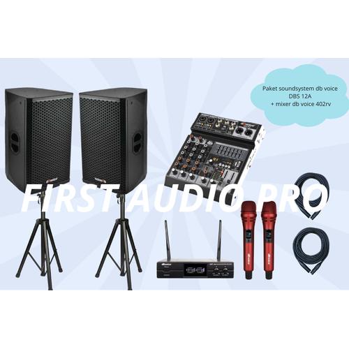 Jual Paket soundsystem dbvoice DBS 12A + mixer dbvoice 402 rv original ...