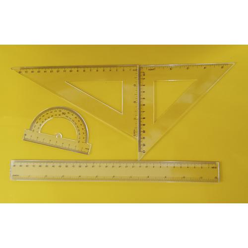 Jual Penggaris Segitiga Busur Geometri Teknik Maped Set 4 30 cm ...