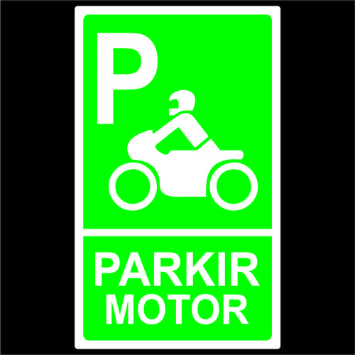 Jual rambu parkir motor - Biru - Jakarta Barat - GoGreenFamily | Tokopedia