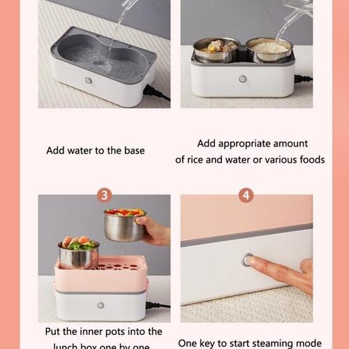 Jual 2-Level Electric Lunch Box | Kotak Makan Elektrik Pemanas 2 ...