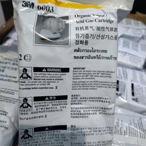 Jual organic vapor niosh gas 6003 isi filter,mask cartridge 3M canester ...