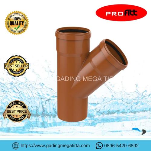 Jual uPVC Lite SDR 41 Fitting Tee 45 160*110mm / Y-Branch 6inc*4inc ...