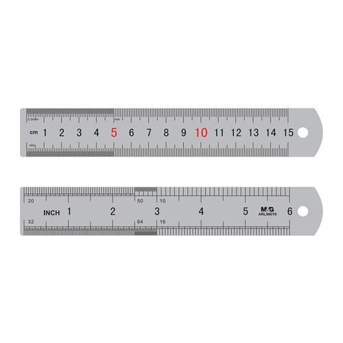 Jual Penggaris Aluminium Alloy M&G Ruler 15cm ARL960Y8 Original 100 ...