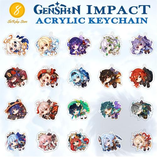 Jual Gantungan Kunci Genshin Impact Acrylic Keychain Ganci Chibi Game ...