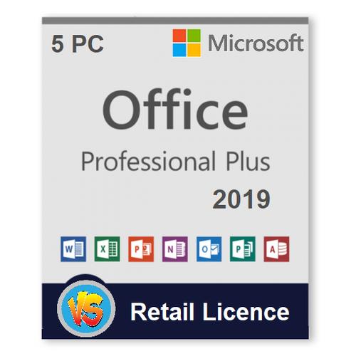 Jual Key Microsoft Office 2019 Pro Plus Retail Volume for 5 Device ...