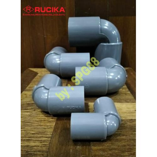 Jual ELBOW PVC RUCIKA 90* AW 6" INCH ELBOW KNEE KENI FITTING PIPA PVC ...
