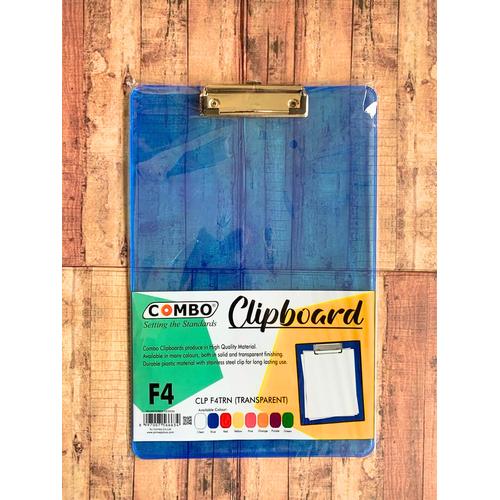 Jual Clipboard Acrylic F4 Transparent - Papan Ujian Aesthetic Warna ...