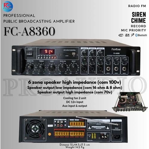Jual POWER AMPLIFIER FIRSTCLASS FC A8360 Power First Class FC A - 8360 ...