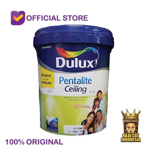 Jual Cat Plafon / Tembok / Gypsum Dulux Pentalite Ceiling Putih 25 Kg ...