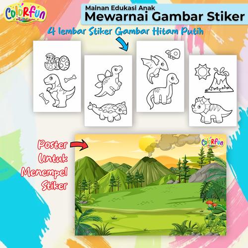 Jual Colorfun Educational Sticker - Mainan Edukasi Mewarnai Gambar ...