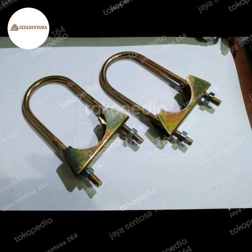 Jual u bolt panjang 1 1/2 inch | klem knalpot panjang 1 1/2 double pipa ...