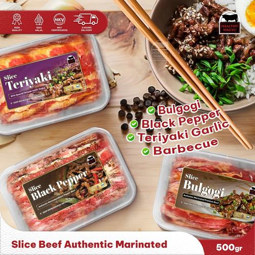 Promo US Beef Slice Marinated Daging Sapi Slice Marinasi Halal 500gr ...