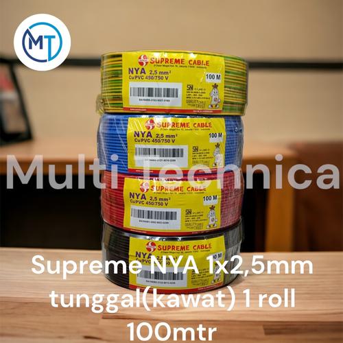 Jual NYA 1x2.5mm SUPREME / NYA 1 x 2.5 mm/ KABEL GROUNDING TUNGGAL 2.5mm - Hitam - Jakarta Pusat ...