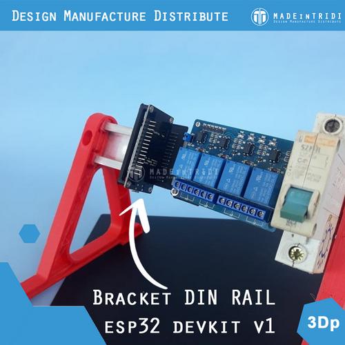 Jual DIN Rail Mounting esp32 devkit v1 Mount Bracket DIN RAIL esp32 ...