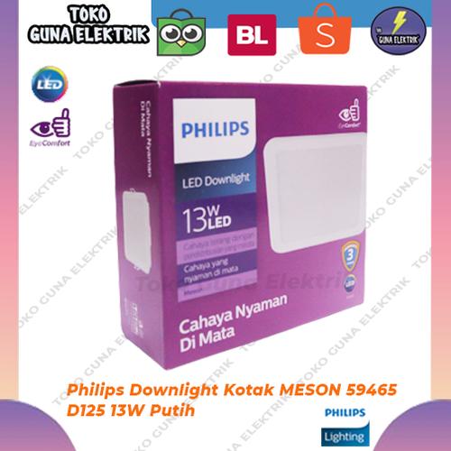 Jual Lampu Philips Downlight 59465 Meson Kotak 125 13W 65K Putih - Kota ...