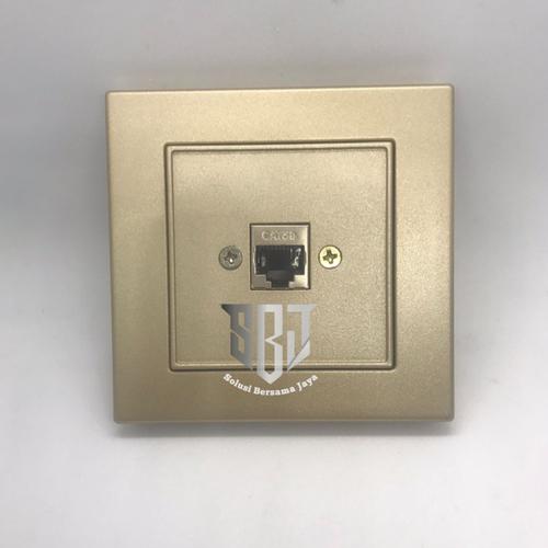 Jual Broco Socket Outlet Data Cat.5 RJ45 Plano Gold - Jakarta Pusat ...