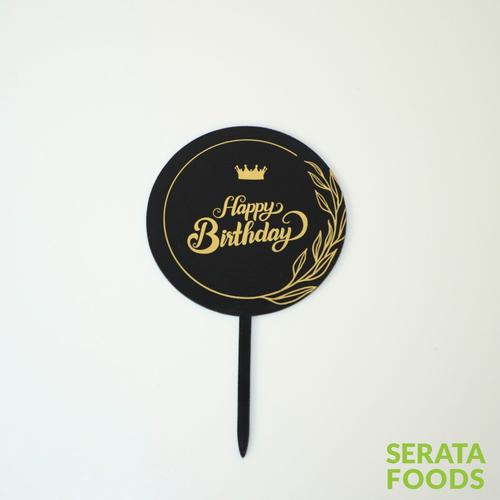Jual Topper HBD Bulat Acrylic Hitam - Kota Surabaya - SerataFoods ...