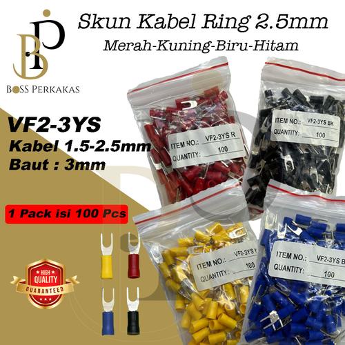 Jual Skun Kabel Y 2-3 YS / VF 2-3 YS Skun Kabel Warna - Hitam - Kab. Tangerang - Boss Perkakas ...