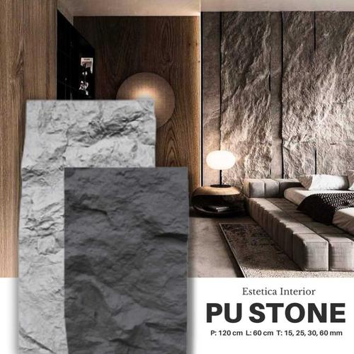 Jual PU Stone Panel Batu Dekorasi Dinding PVC - vulcanic grey - Kab ...