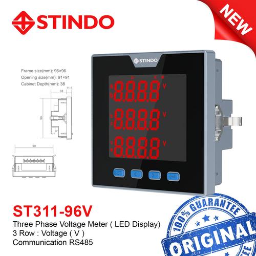 Jual Digital Panel Meter 3P Voltage Meter ST311-96V STINDO - Jakarta ...