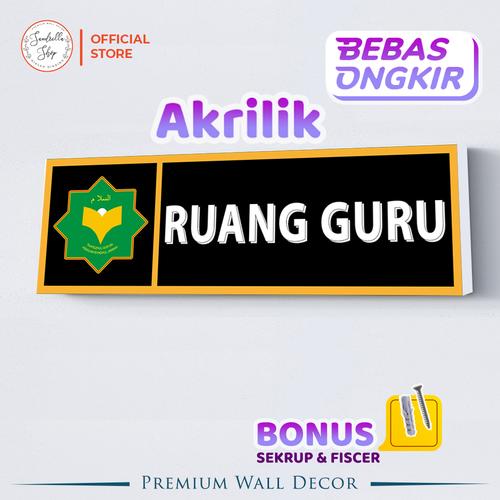 Jual Custom Nama Ruangan Kelas Kantor Akrilik Tanda Pintu Signboard ...