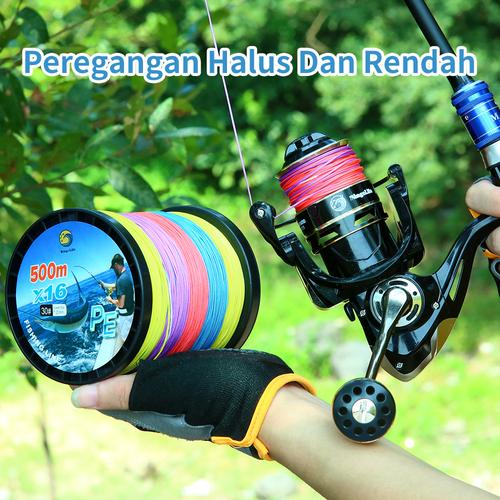 Jual Senar PE X16 Senar Kepang 500m Sepuluh Meter Satu Warna Perahu ...