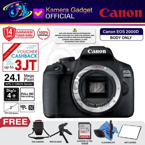 Promo CANON EOS 2000D KIT 18-55MM IS II CAMERA DSLR 24.1MP ORIGINAL ...