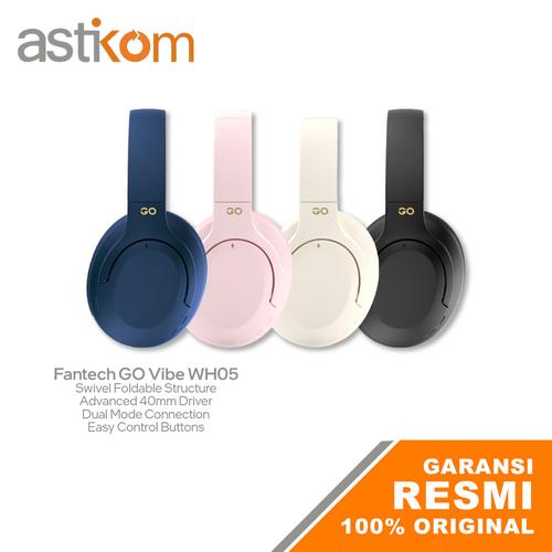 Jual Headset Fantech GO Vibe WH05 Beige Bluetooth Dual Mode Wireless ...