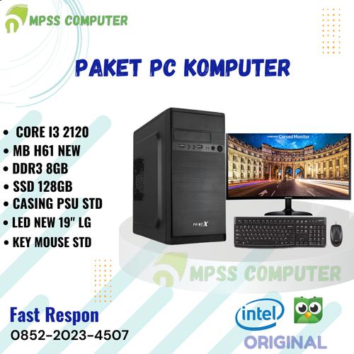 Jual PC KOMPUTER FULL SET CORE i3 8GB SSD 128 Casing Standar - Kota ...