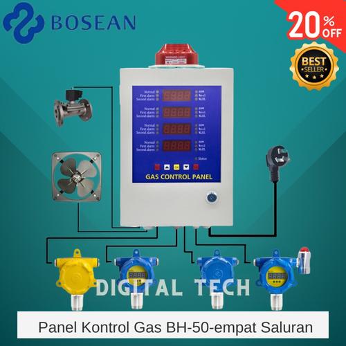 Jual Gas Detector Controller 4Channel Bosean BH-50 Control Panel BH50 ...