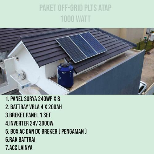 Jual PAKET PLTS ATAP 2000W OFFGRID FREE PEMASANGAN JABODETABEK ...