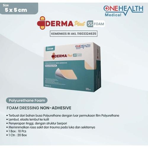Jual ONEHEALTH DERMAPLAST FOAM DRESSING 5 X 5 / Foam Dressing Non ...