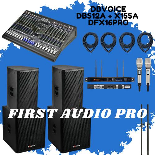 Jual Paket 21 soundsystem outdoor dbvoice DBS12A + X15SA + mixer DFX16 ...